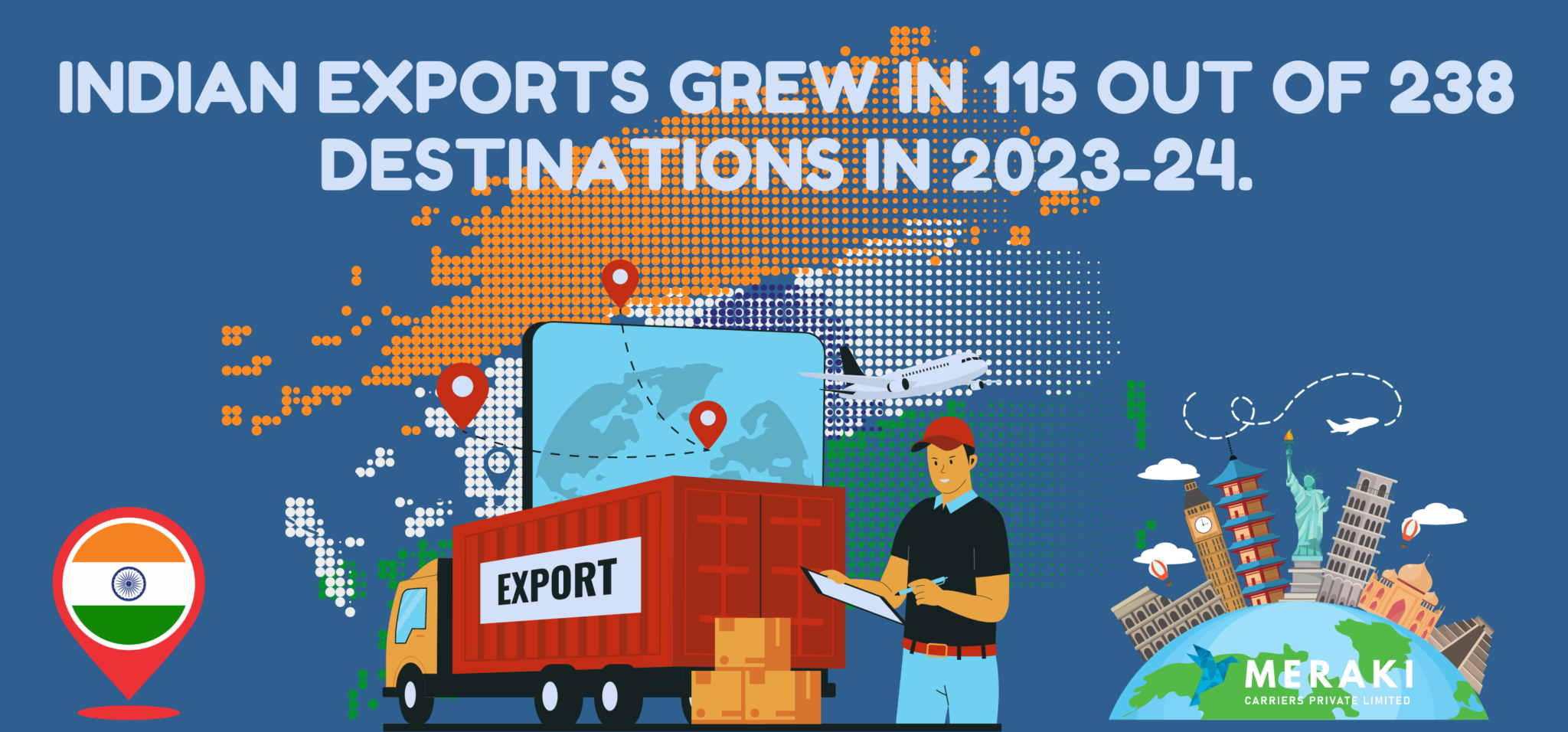 Indian exports up in 115 nations out of 238 destinations in 2023-24 ...